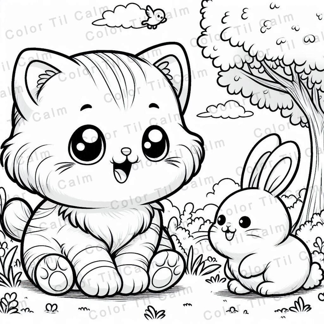 Adorable Kitten Coloring Pages | Learn Advanced Fine Motor Skills | Fun ...