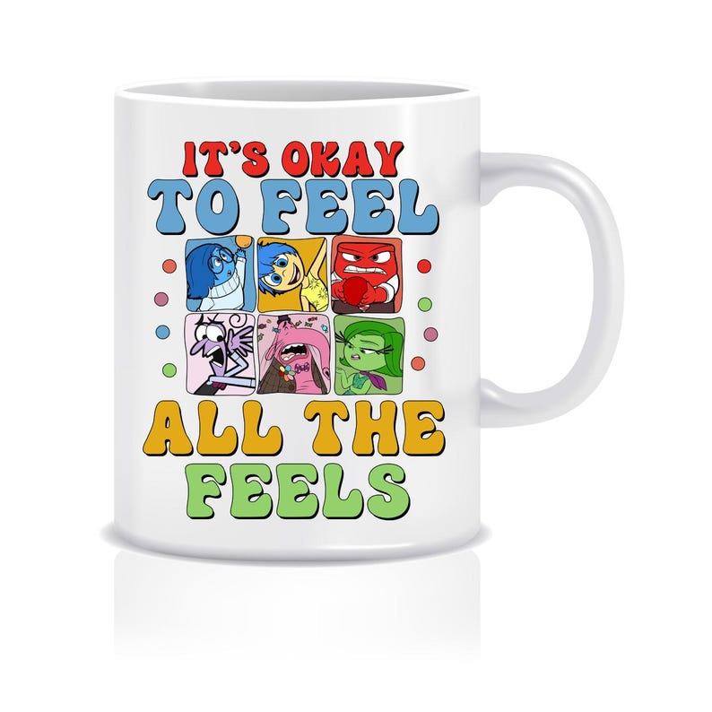 Inside Out 16 Designs PNG| It's Okay to Feel All the Feels |funny Cartoon Bundle PNG ...