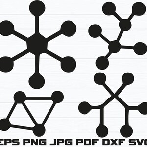 Molecule Svg Bundle, Molecule Clipart, Molecule Cut Files for Circut ...
