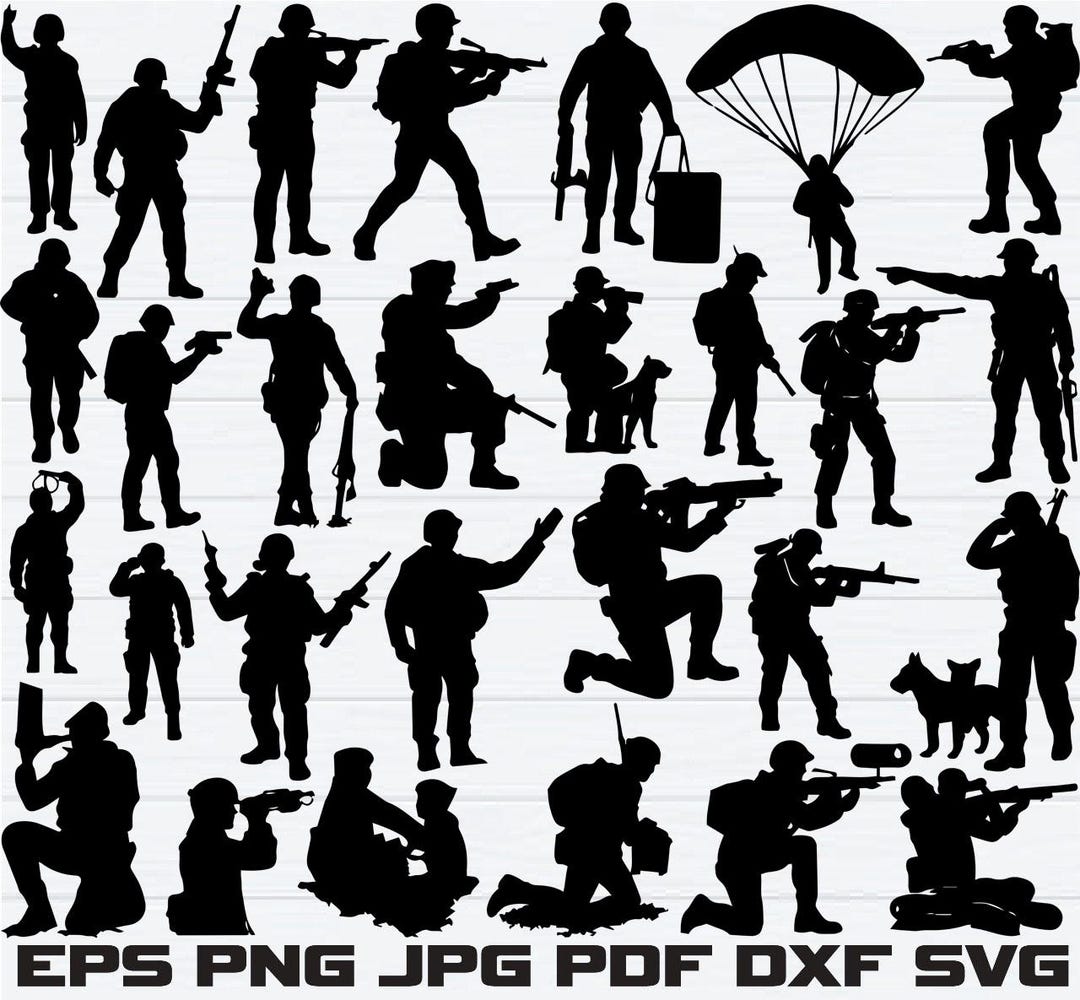 Soldiers Svg Bundle, Soldiers Png Bundle, Soldiers Clipart, Soldiers ...