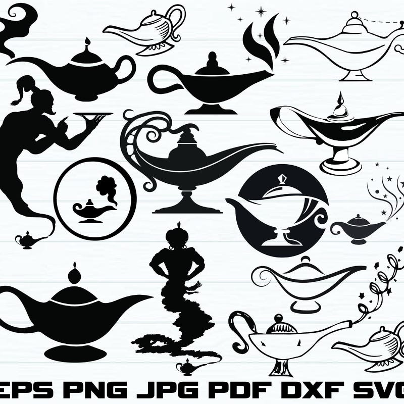 Genie Lamp - Etsy