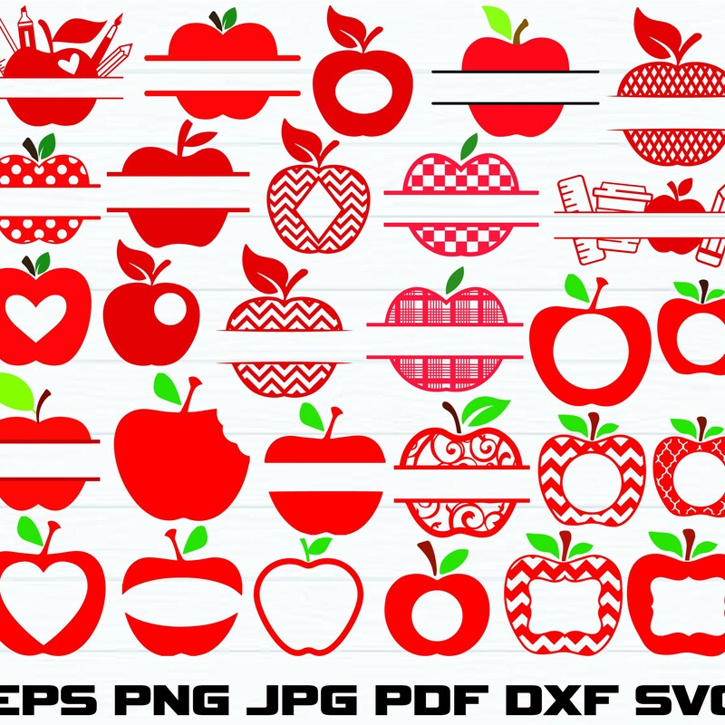 Apple Monogram - Etsy