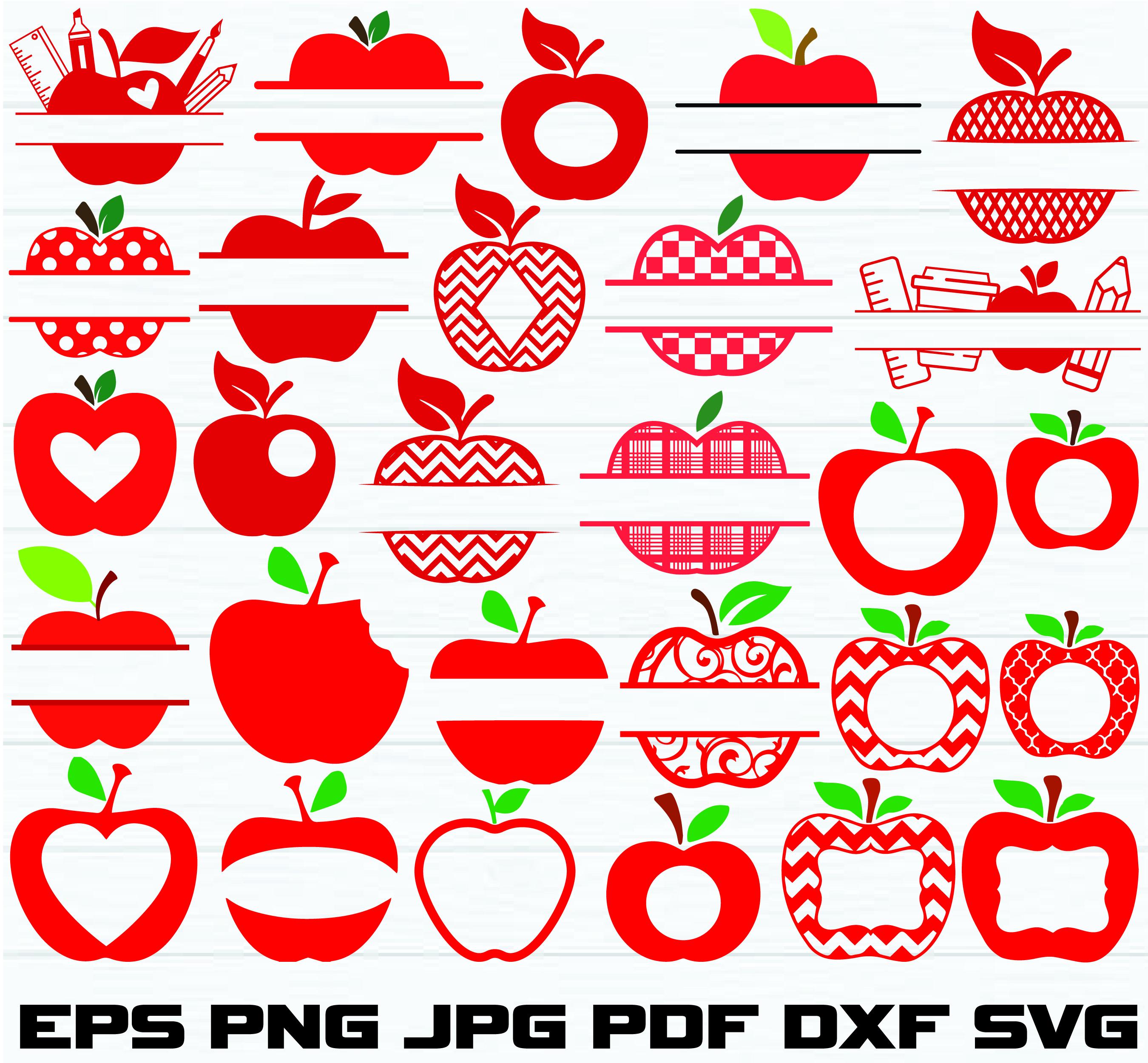 Apple Name Frame SVG, Apple Svg, Apple Monogram Svg, Teacher SVG ...
