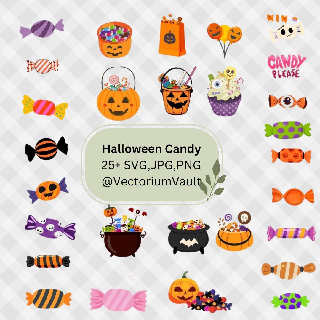 HALLOWEEN CANDY Svg Bundle, Candy Svg, Halloween Treats, Fun Halloween ...