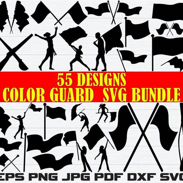 Colorguard Clipart Png - Etsy