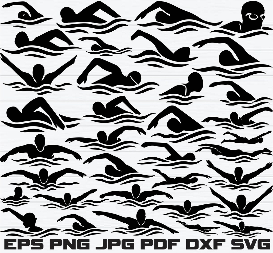 Swimming Svg Bundle, Swimming Png Bundle, Water Sports Svg, Swimmer Svg ...