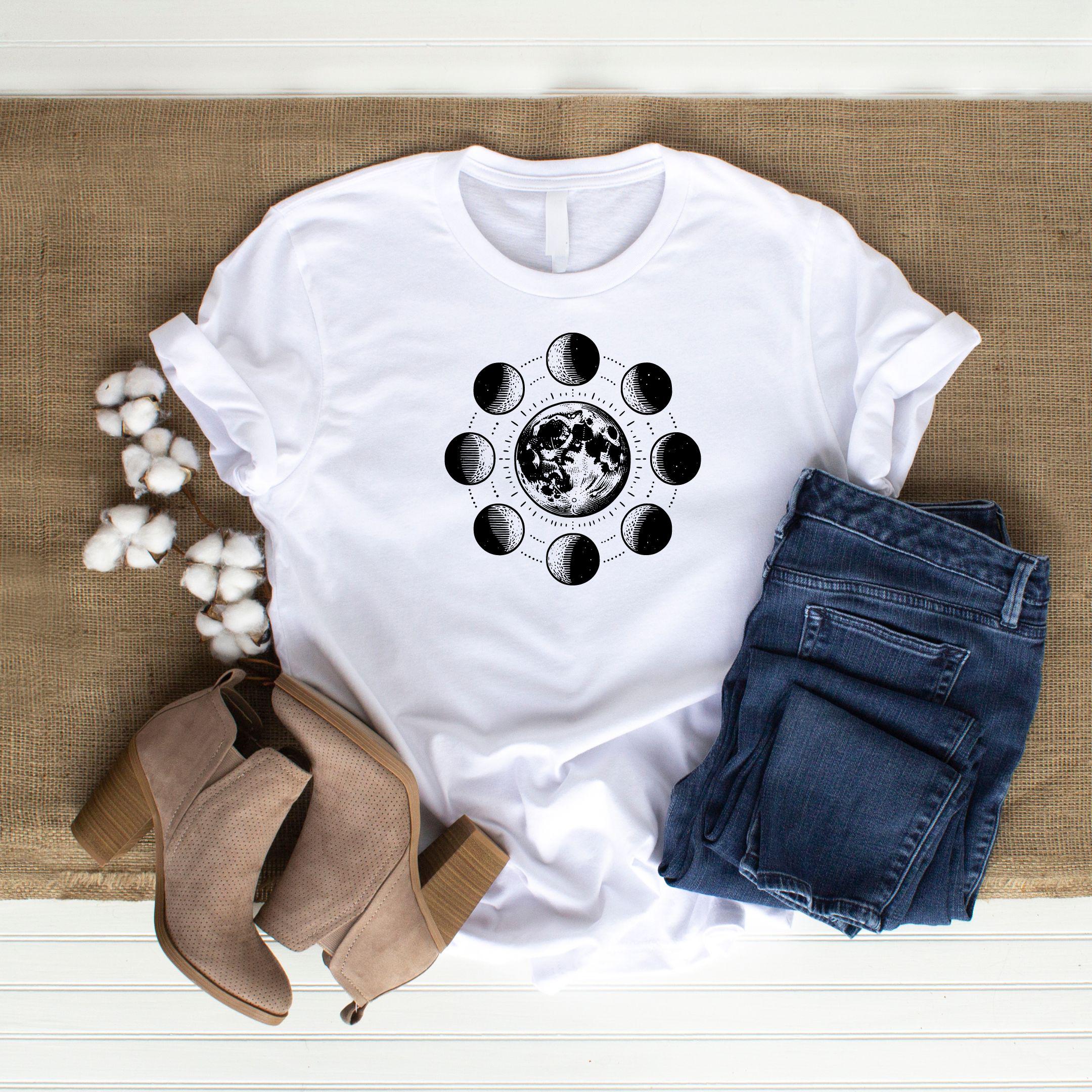 Moon Phase Svg Bundle, Its Just a Phase Svg, Crescent Moon Svg, Moon ...