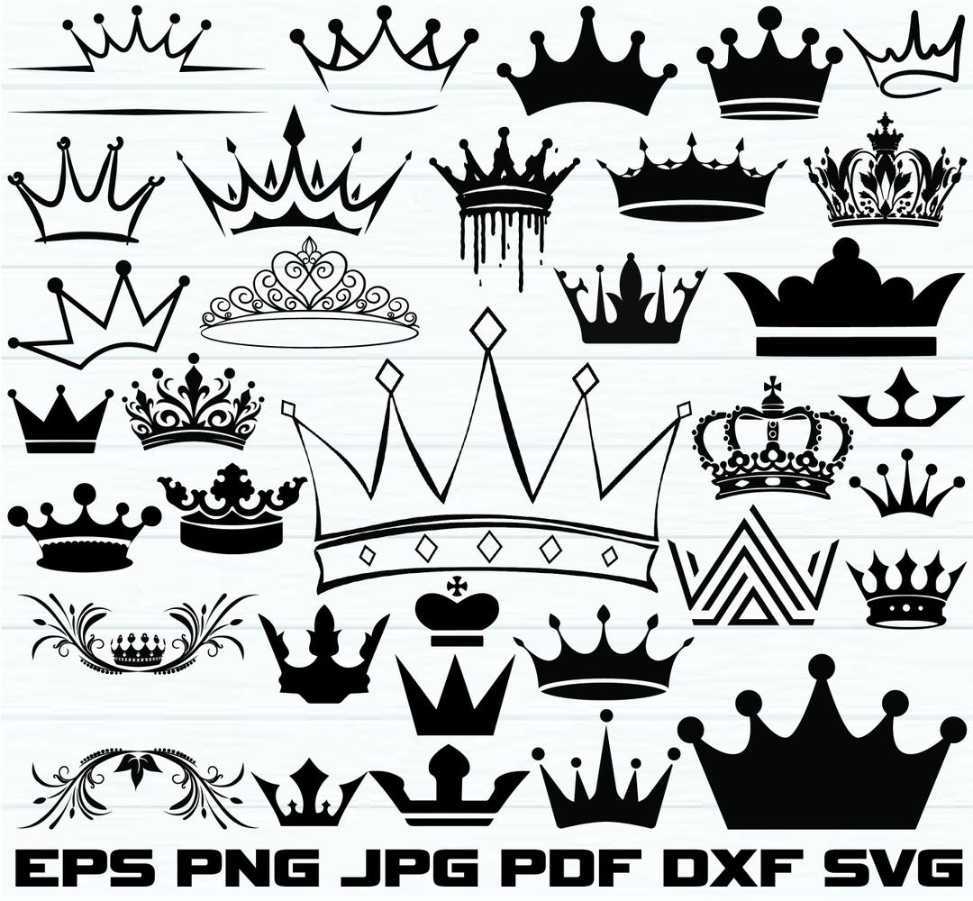 Royal Crown Svg Bundle, King Crown Svg, Crown Cut Files for Circut ...