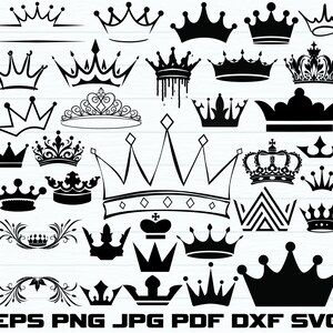 Royal Crown Svg Bundle, King Crown Svg, Crown Cut Files for Circut ...