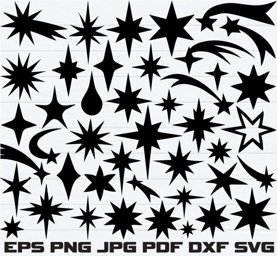 Christmas Stars Svg Bundle, Christmas Stars Png Bundle, Christmas Stars ...