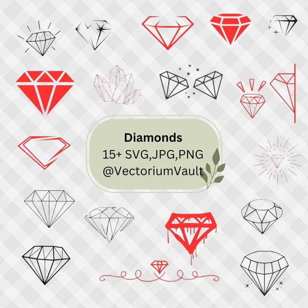 DIAMOND SVG, Diamond SVG Files, Svg Files, Diamond Vector, Cricut ...