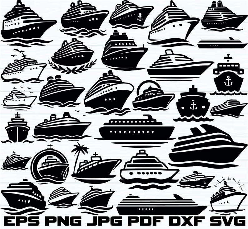 Cruise Ship Svg Bundle, Cruise Ship Png Bundle, Ship Svg Bundle, Ship ...
