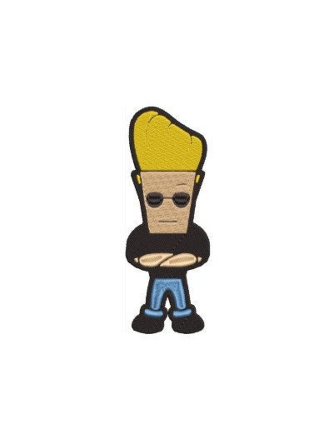 Johnny Bravo Full Body Machine Embroidery File - Etsy