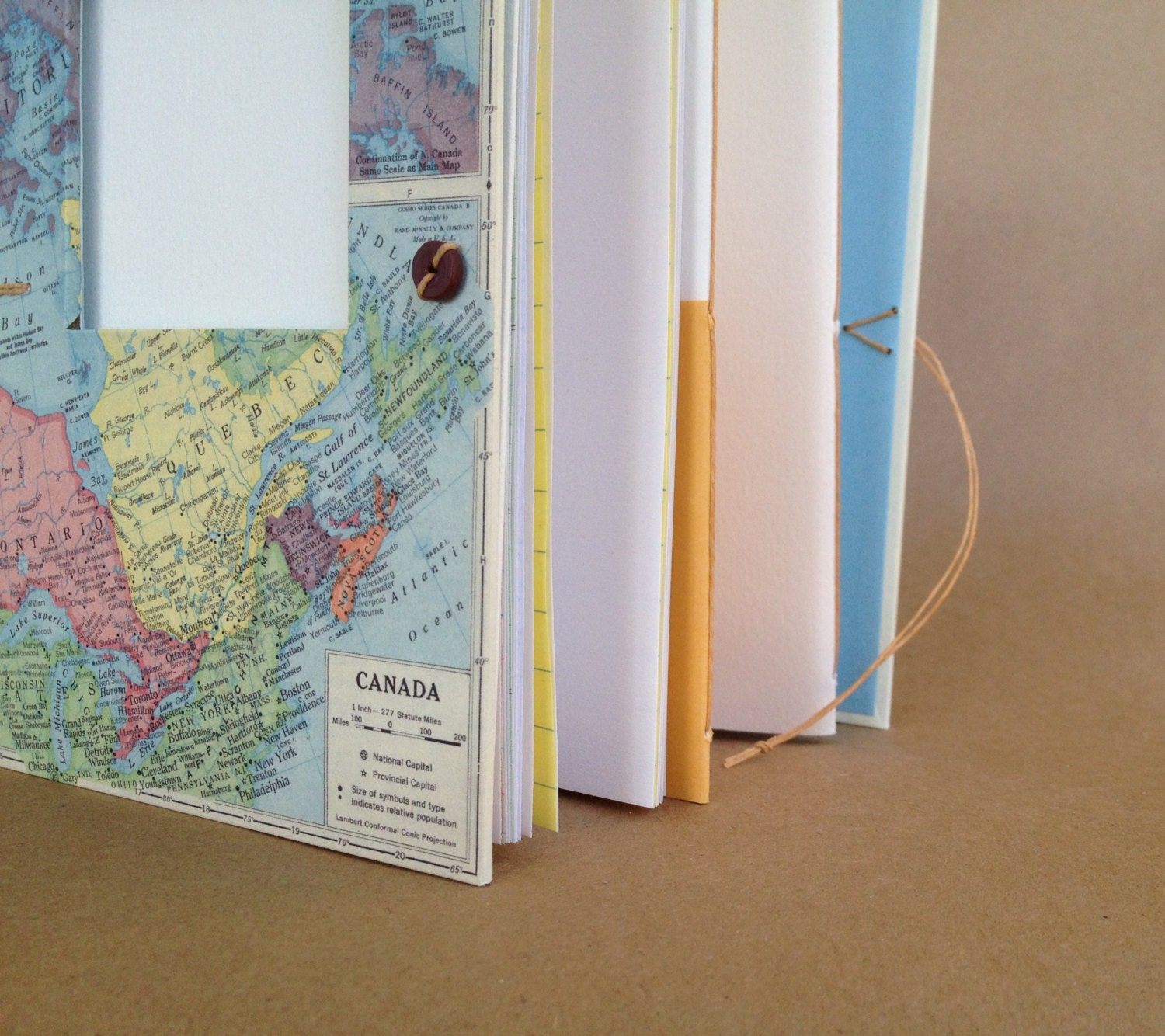 Personalized Canada Travel Journal with Pockets and Envelopes | Etsy