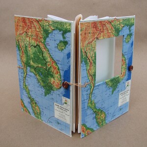 Thailand Map Notebook With Pockets and Envelopes, True Handmade and ...