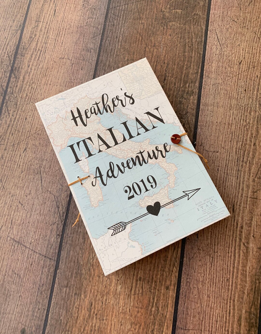 Personalized Italy Travel Journal With Pockets Envelopes and - Etsy