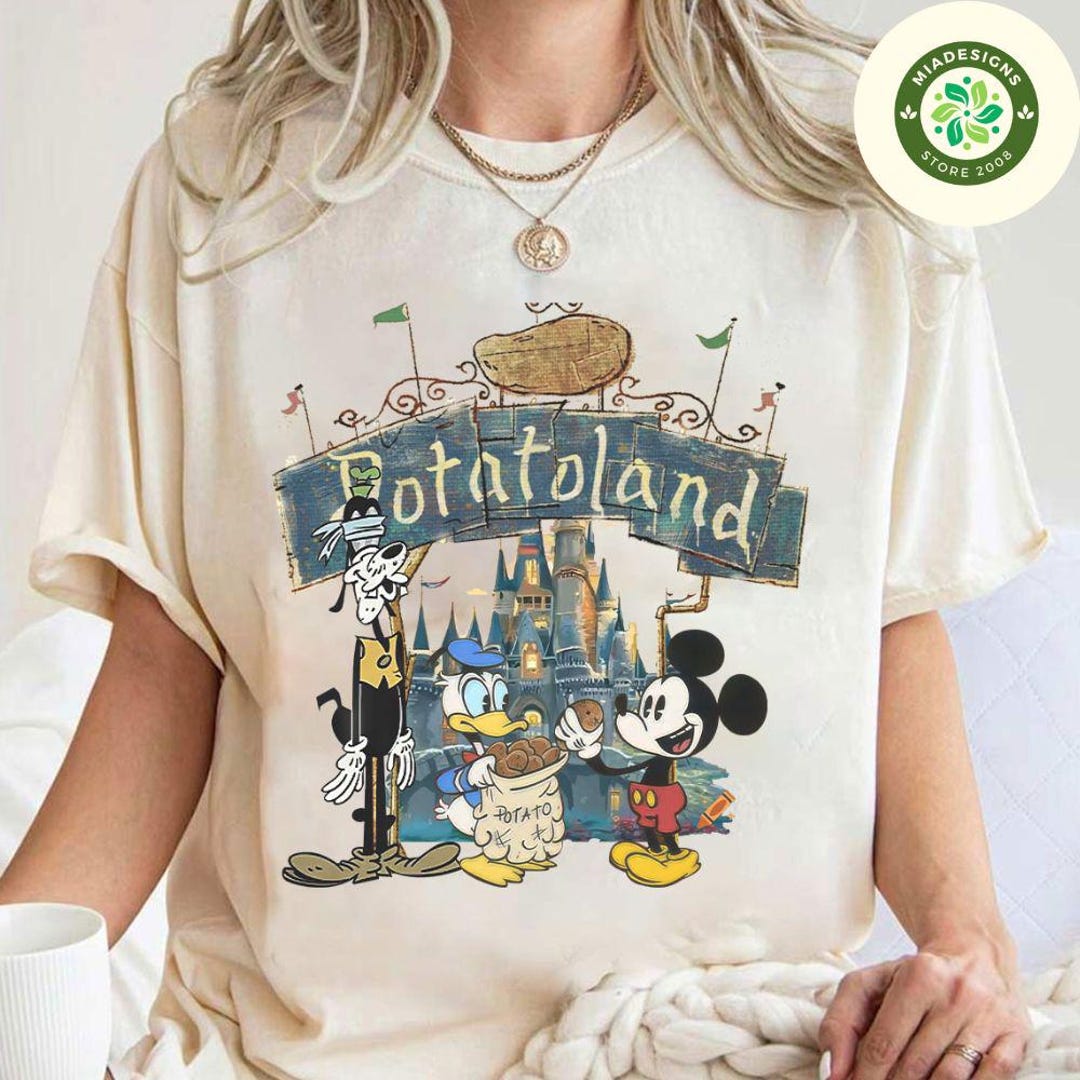 Vintage Mickey and Friends Disney Potatoland Shirt, Classic Mickey ...