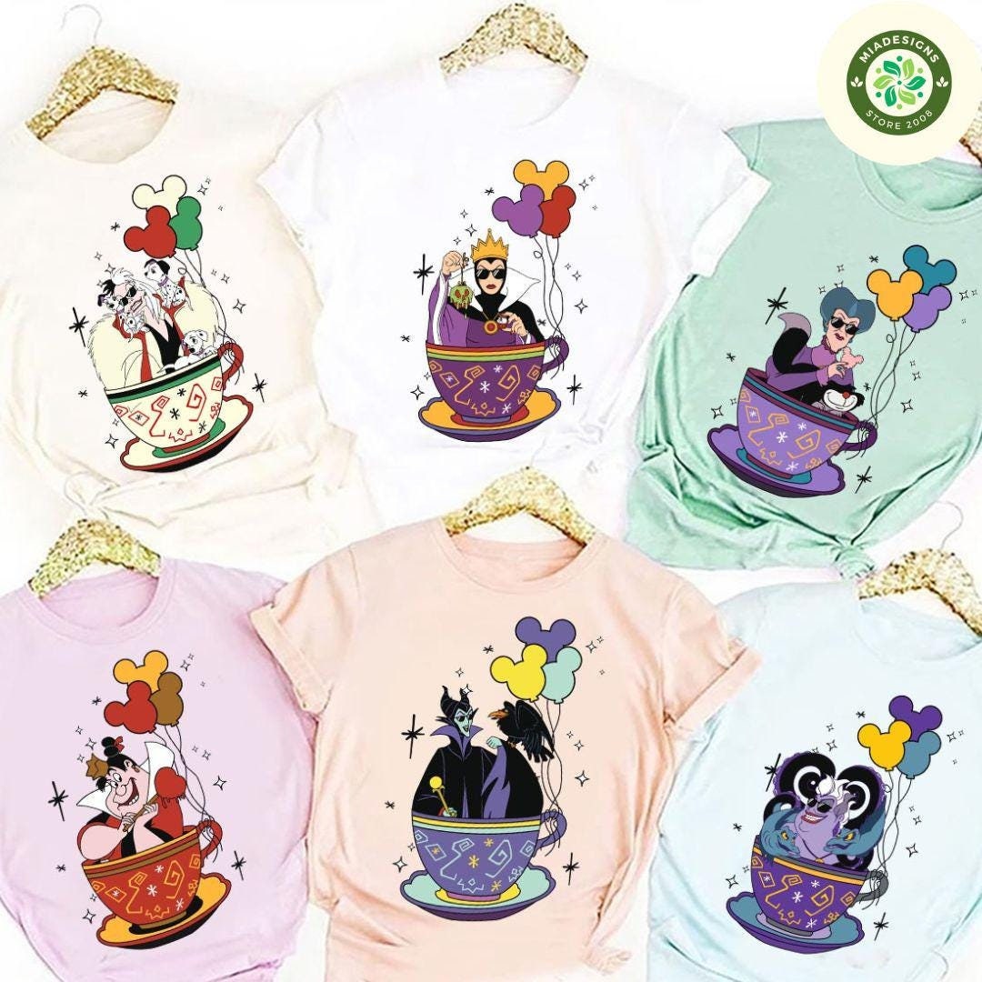 Disney Villains Shirt, Pick Your Poison Female Villains Characters ...