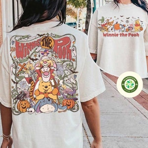 Two-sided Winnie the Pooh Disney Halloween Shirt, Pooh Bear Piglet ...