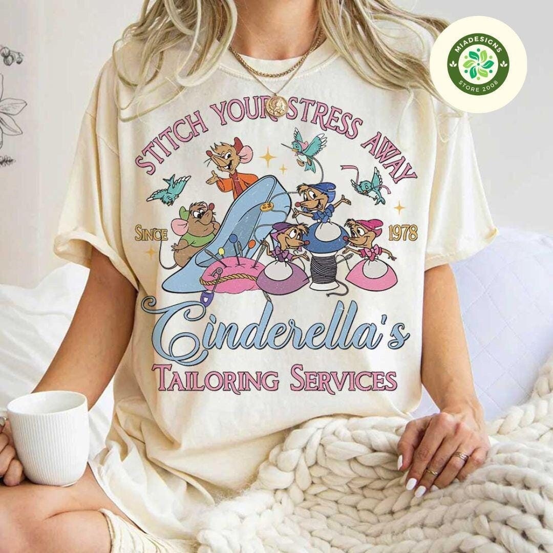 Disney Princess Cinderella Tailoring Services Shirt, Jaq Gus Gus Disney ...