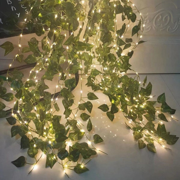 Fake Plants and Fairy Lights - Etsy