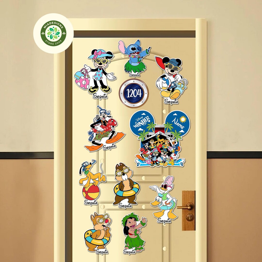 Personalized Mickey and Friends Spring Break 2025 Magnets, Disney ...