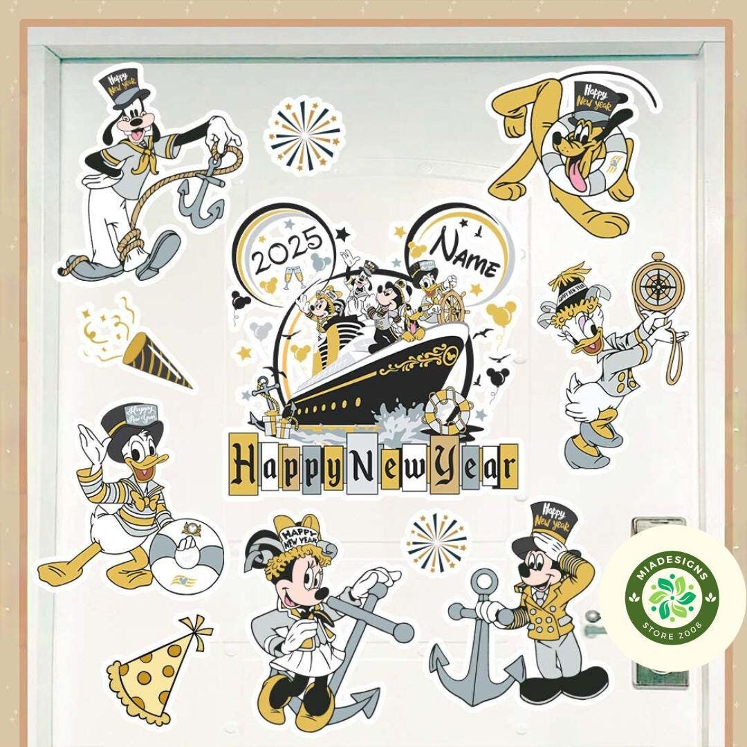Personalized Mickey & Friends New Year's Eve at Sea Disney Happy New ...