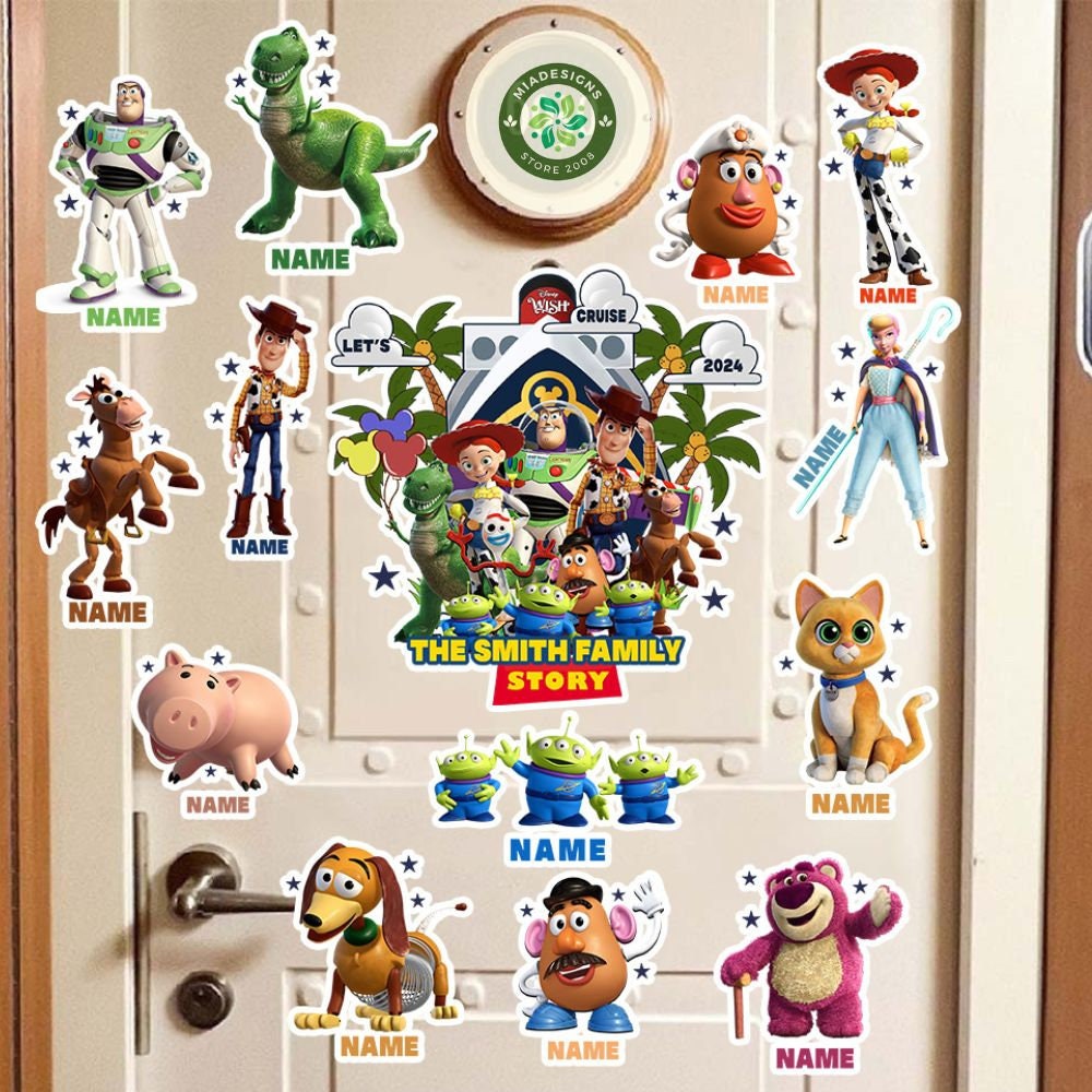 Personalized Disney Toy Story Inspired Cruise Magnet, Buzz Lightyear ...
