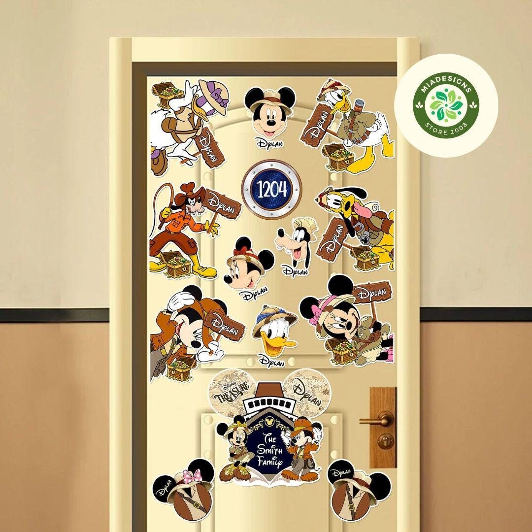 Personalized Mickey and Friends Disney Cruise Magnet, Disney Treasure ...
