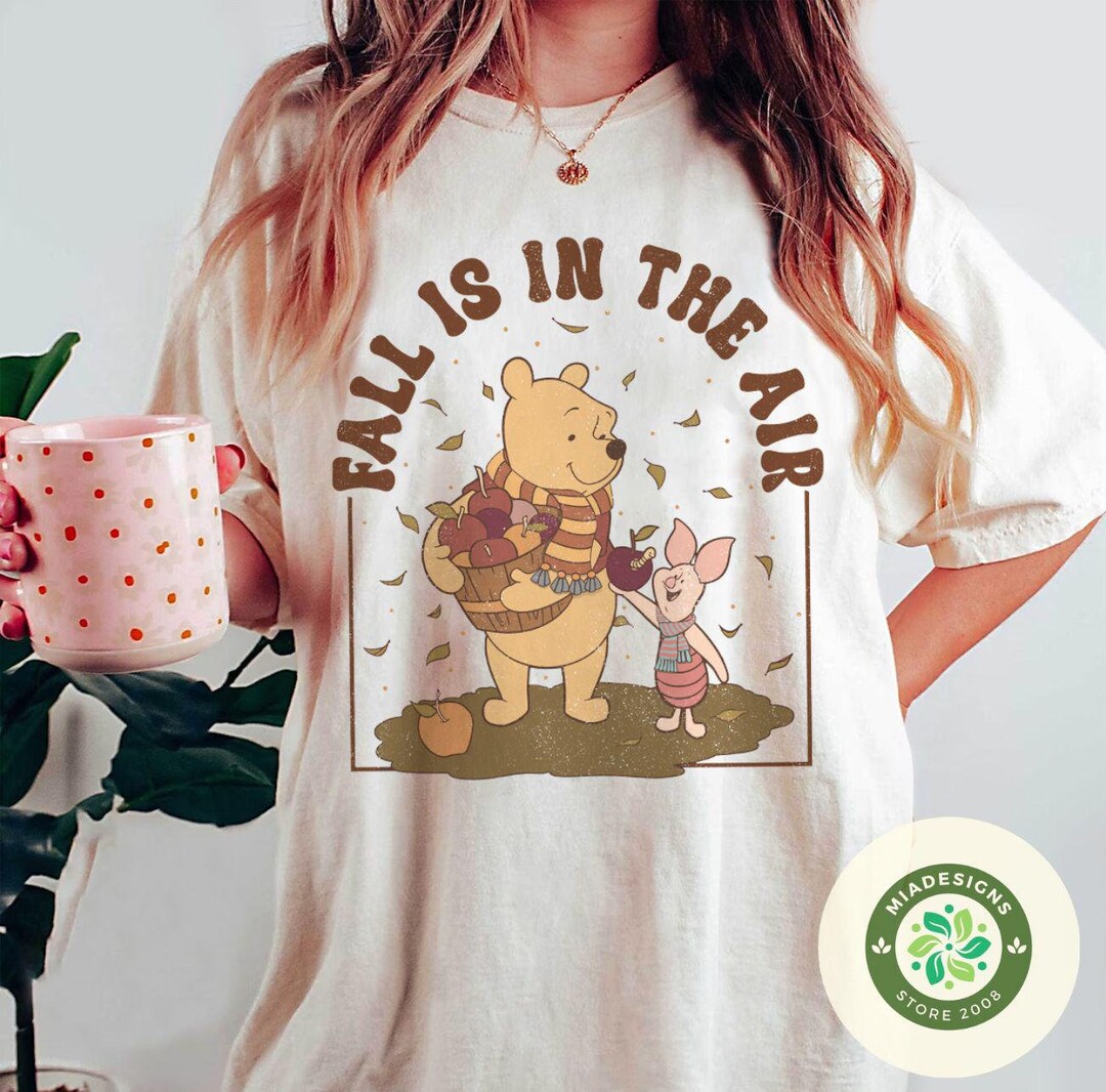 Winnie the Pooh Fall is in the Air Disney Fall Vibes Shirt, Pooh Bear ...