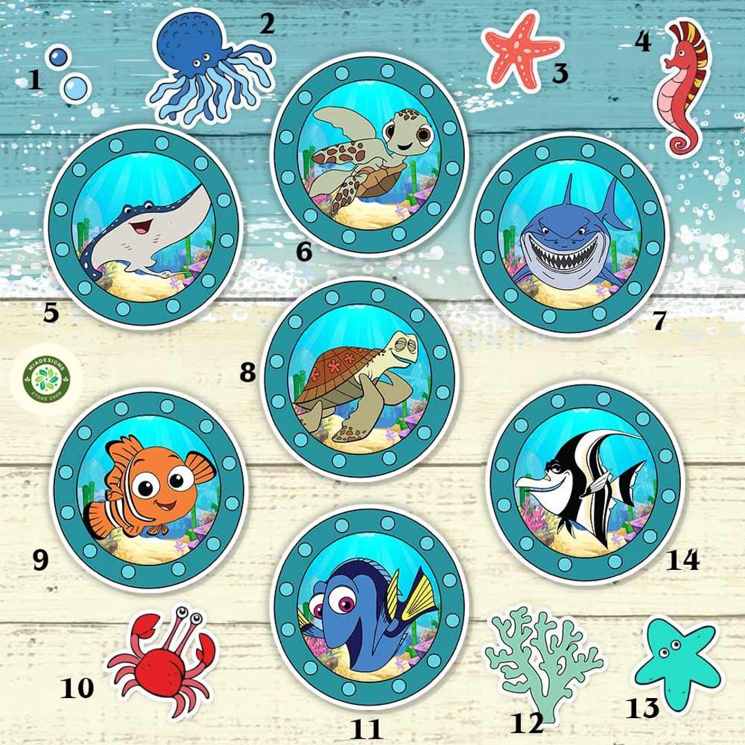 Personalized Disney Finding Nemo Magnets for Stateroom Door, Disney ...
