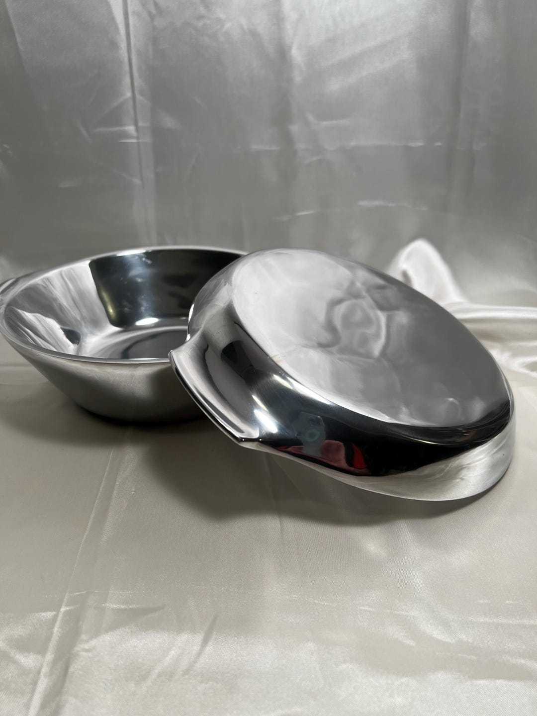 Vintage Silver Casserole Dish, Nambe 20 Casserole With Lid, Mid Century ...