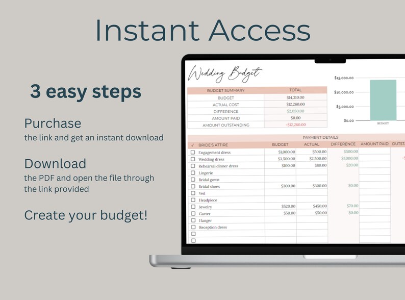 Wedding Budget Spreadsheet Wedding Template Wedding Planner Wedding ...