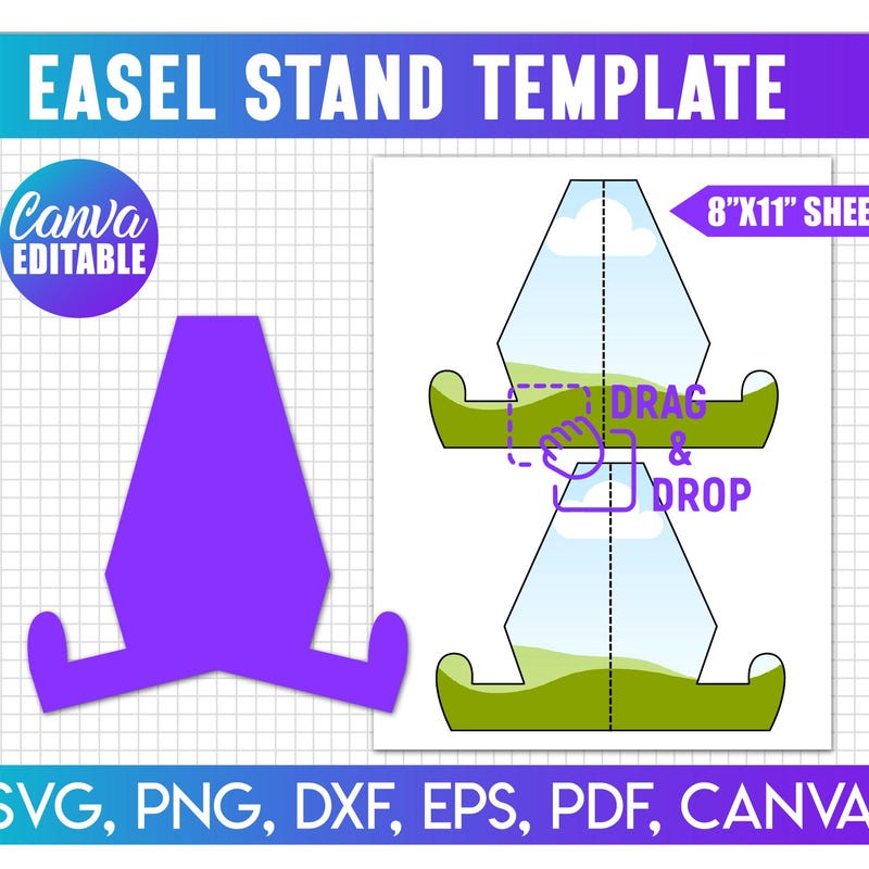 Easel Calendar Stand Svg - Etsy
