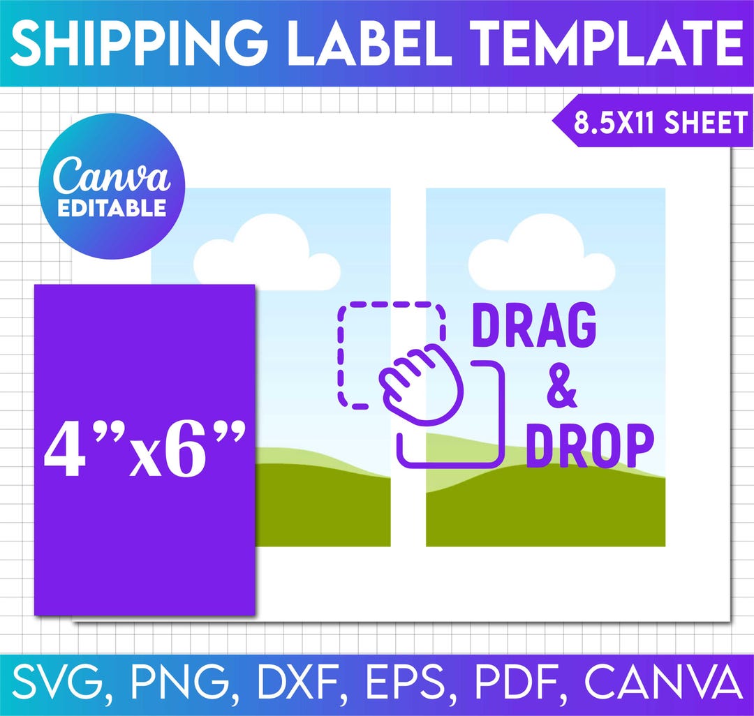 Shipping Label Template, Address Labels Template, Standard Address ...