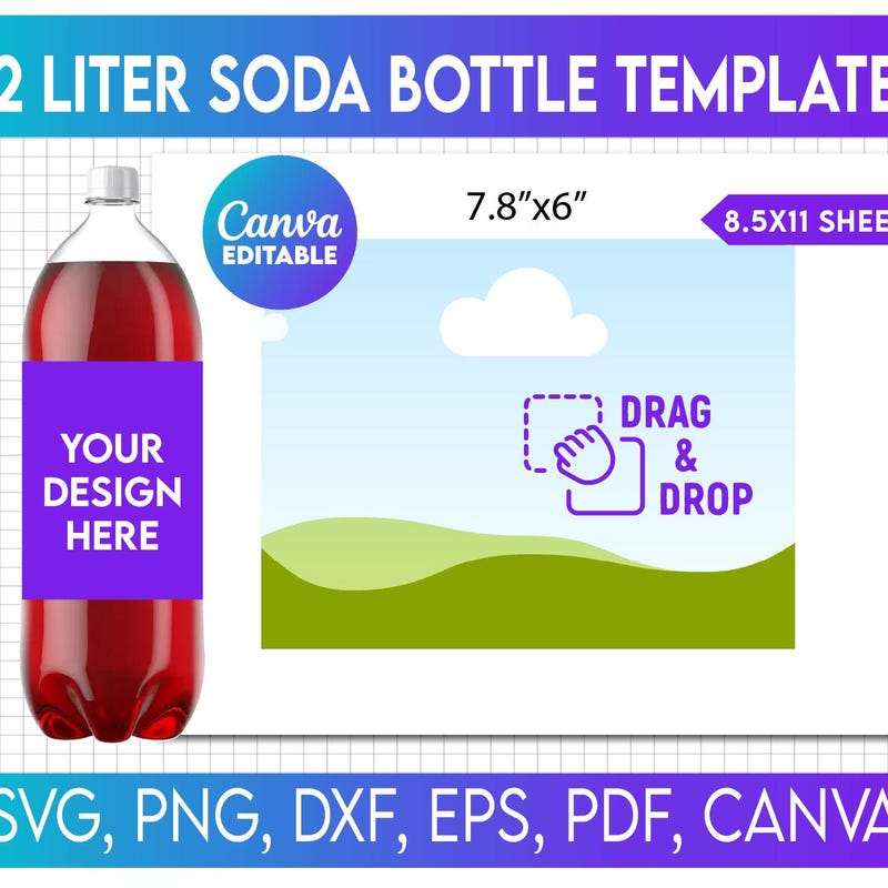 2 Liter Soda Bottle - Etsy
