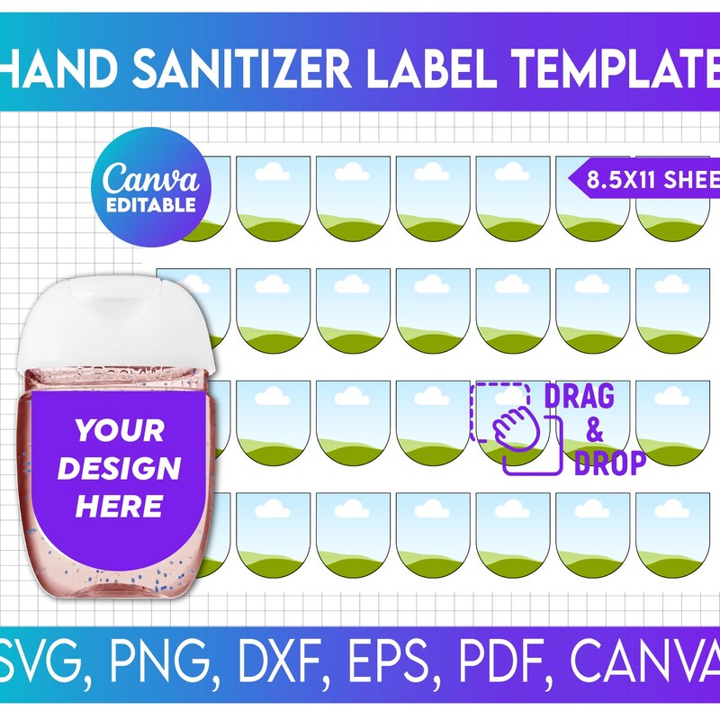 Spray Sanitizer Labels - Etsy