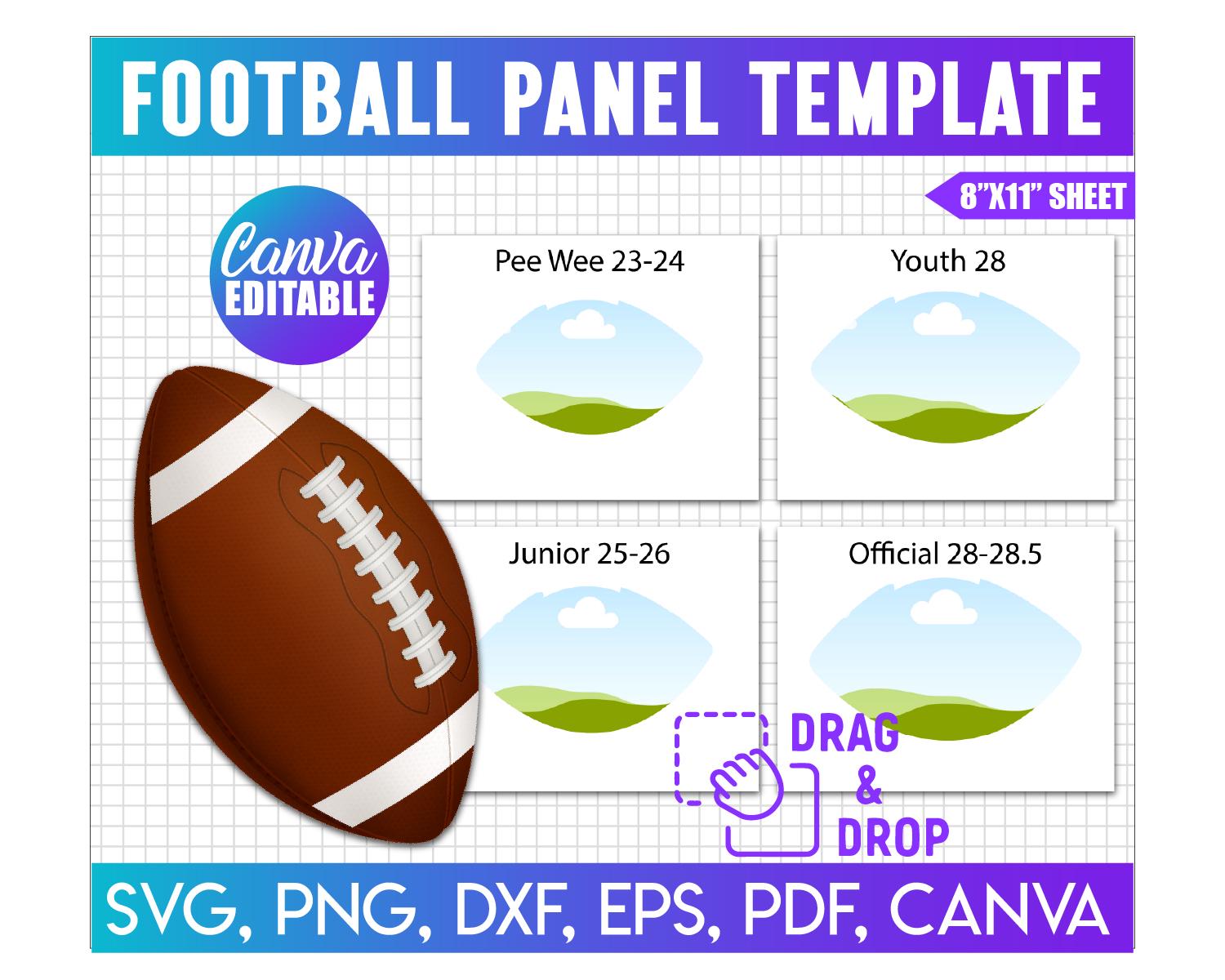 Football Panel Template, Sports Panel Canva Editable Template Bundle ...