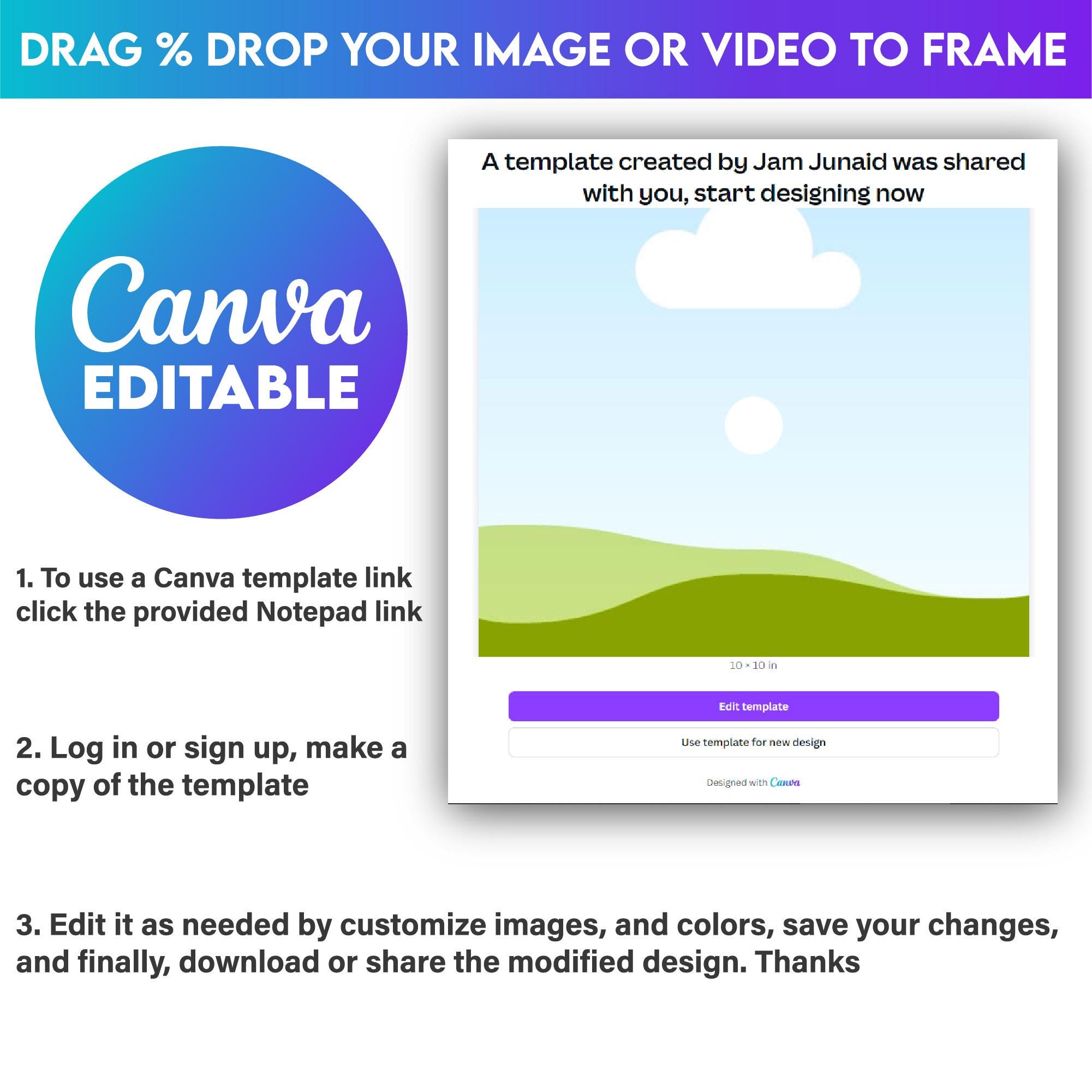 Square Photo Slate Rock Template, Photo Slate Template Svg, Square ...