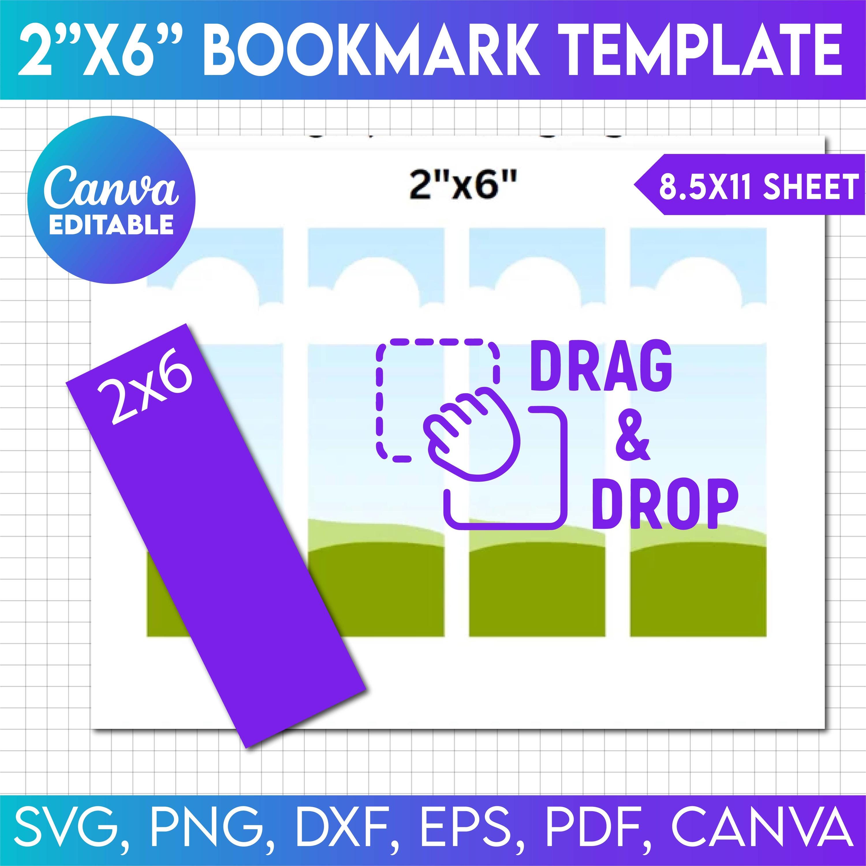 Canva Bookmark Template, Canva Editable, Bookmark Canva Template Svg ...