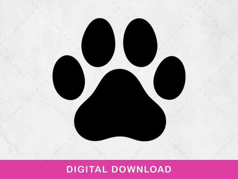 Paw Print SVG, Pet Animal Cut File (digital Download) - Etsy