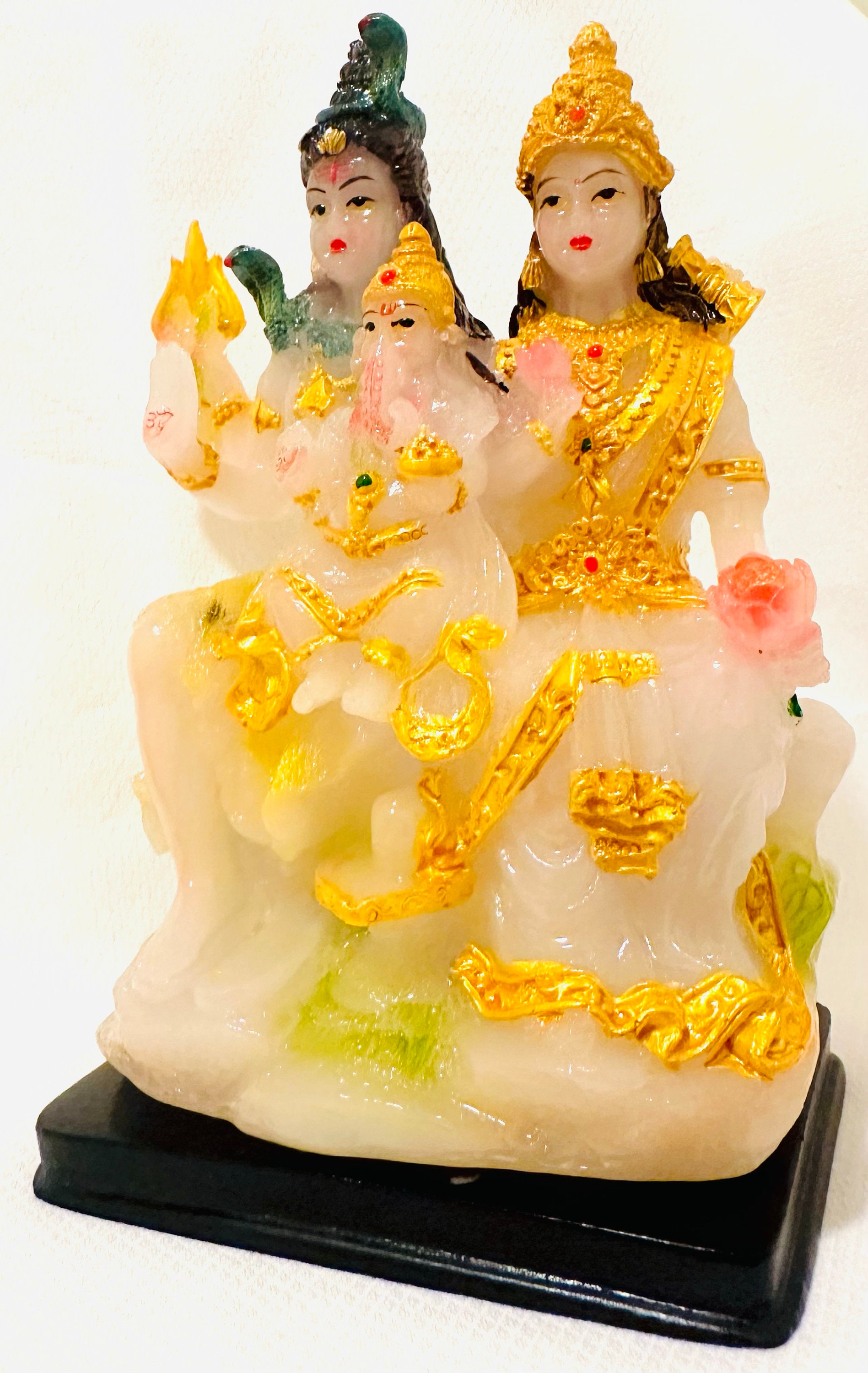 Divine Lord Shiva Parbati and Ganesh Statue for Home, Office ...