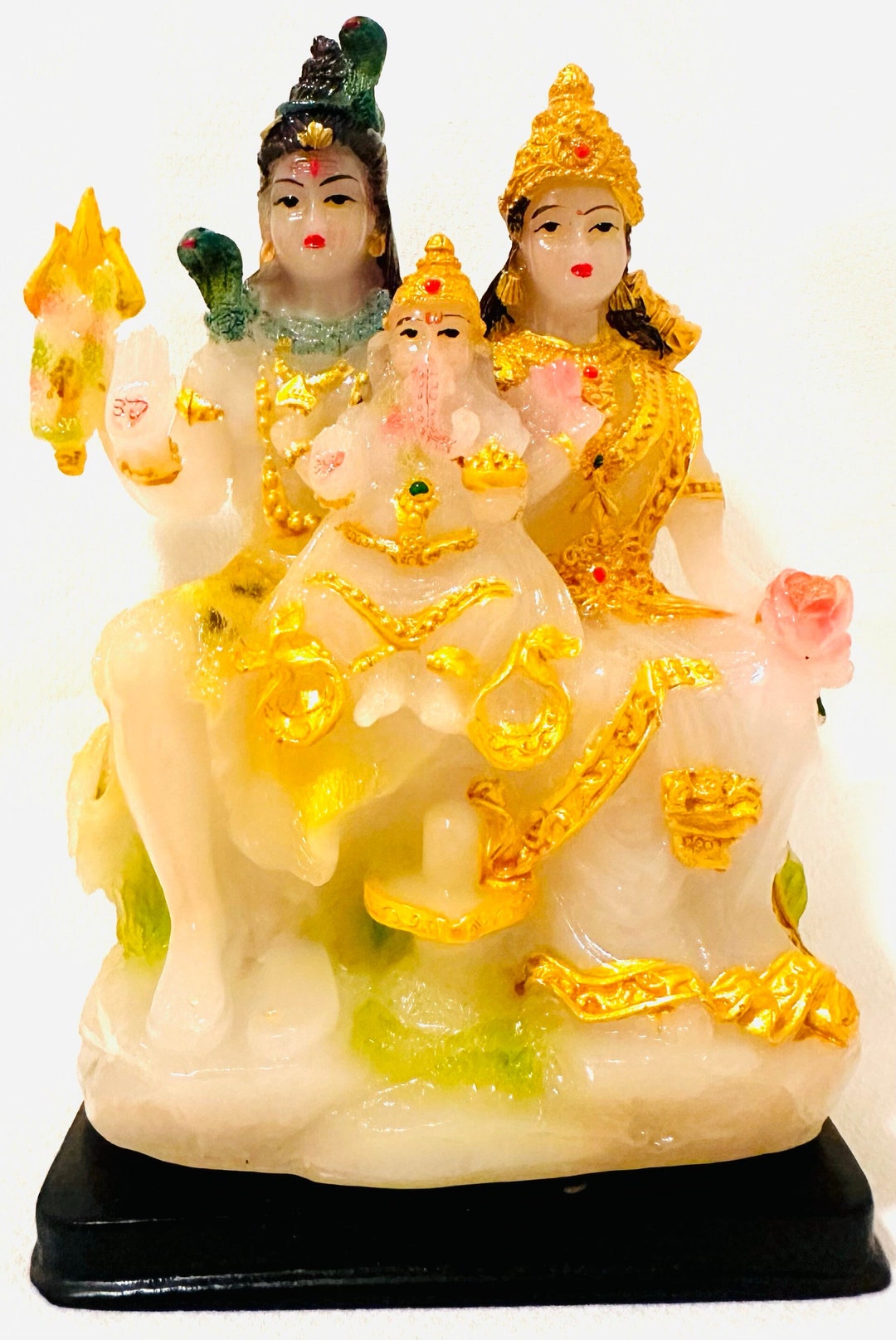 Divine Lord Shiva Parbati and Ganesh Statue for Home, Office ...
