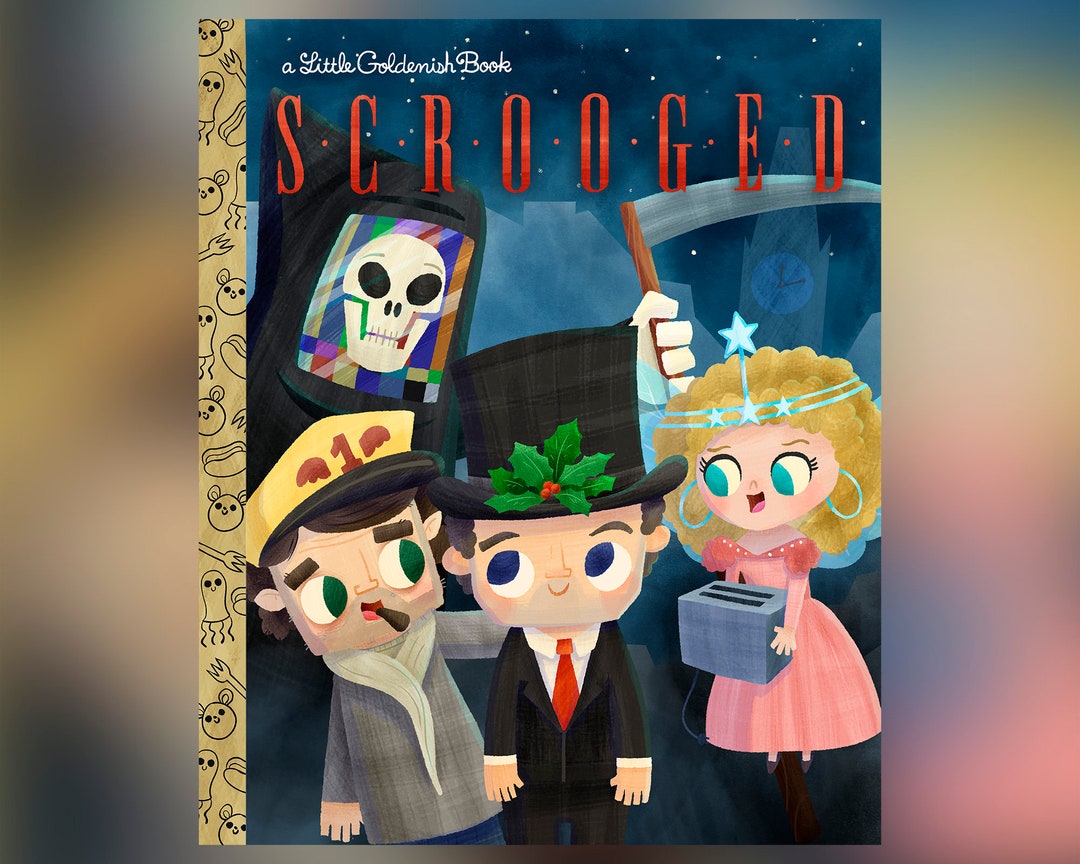 Scrooged - A Little Goldenish Book Cover (not Full Book) - Etsy