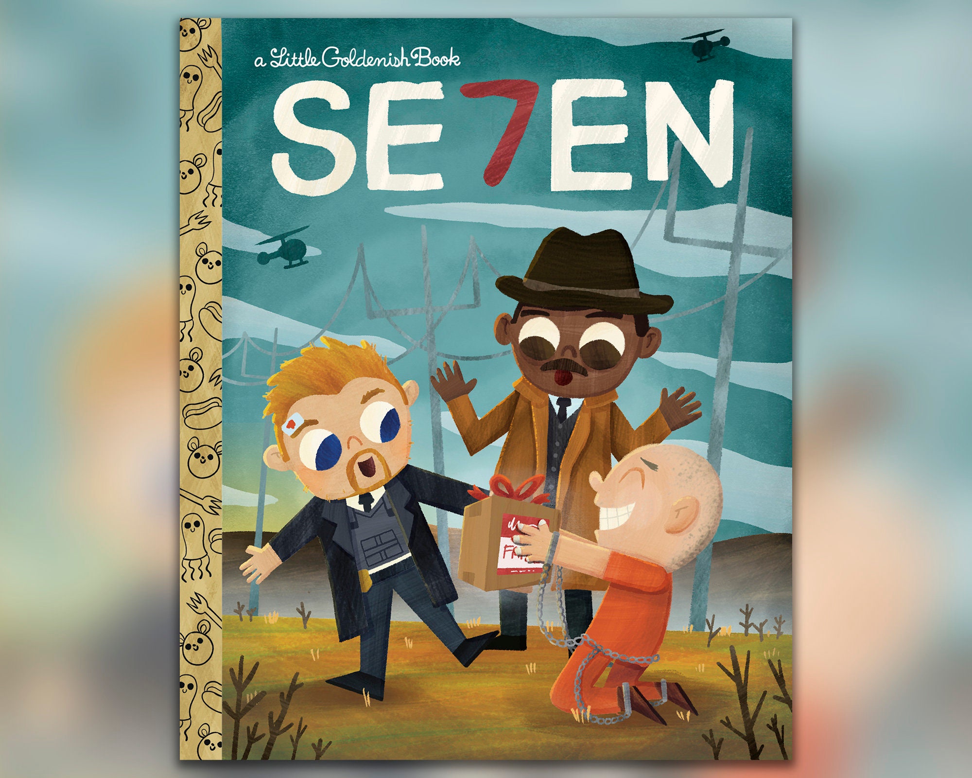 Se7en A Little Goldenish Book Cover not Full Book - Etsy