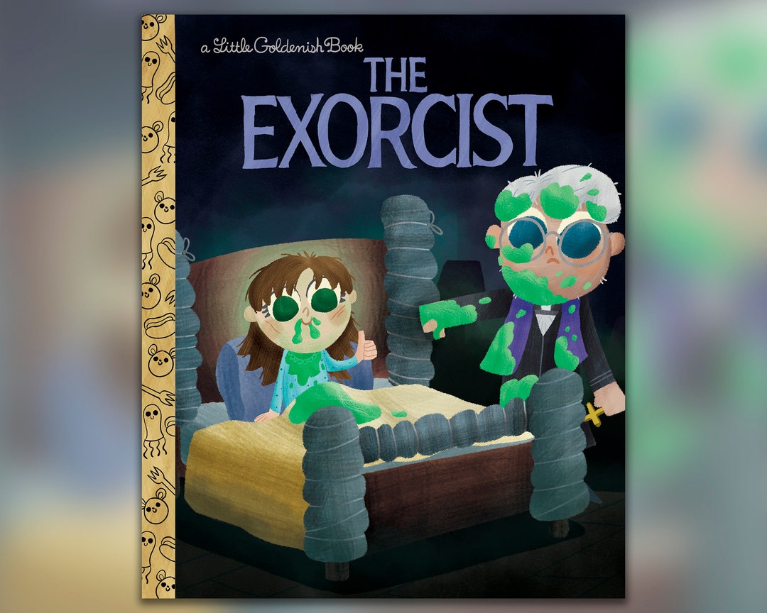 Exorcist - A Little Goldenish Book Cover (not Full Book) - Etsy