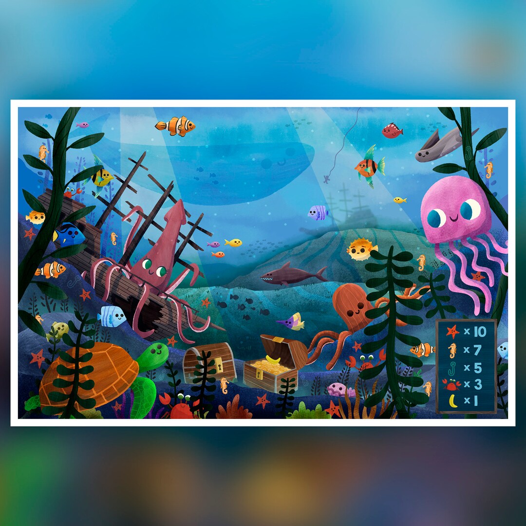 Under the Sea Hidden Pictures - Etsy