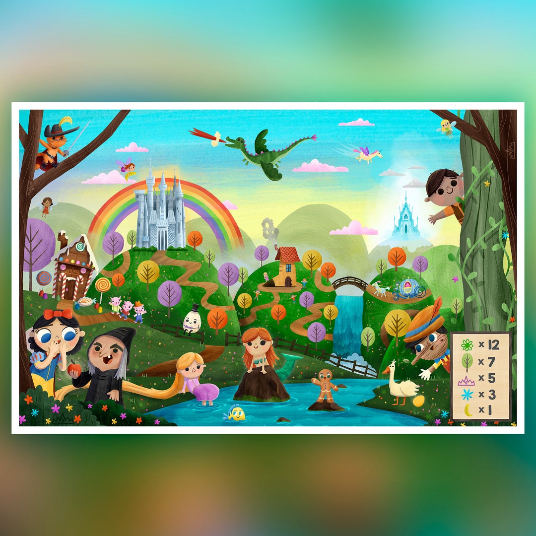Fairy Tale Hidden Pictures - Etsy