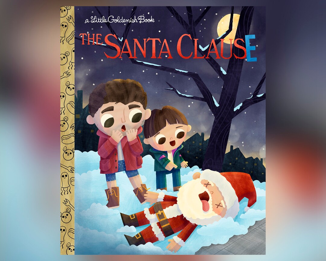 The Santa Clause - A Little Goldenish Book Cover (not Full Book) - Etsy