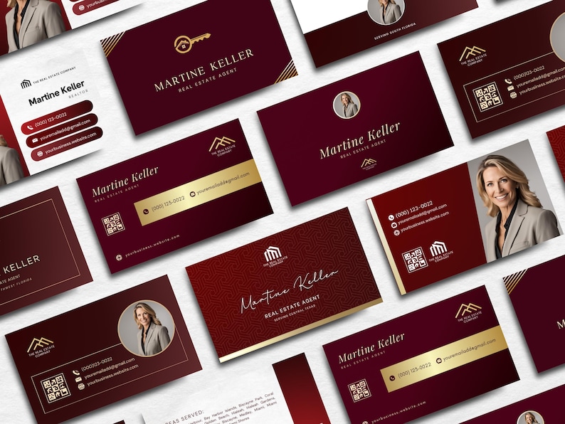 Real Estate Business Card Templates | Luxury Business Cards Bundle ...